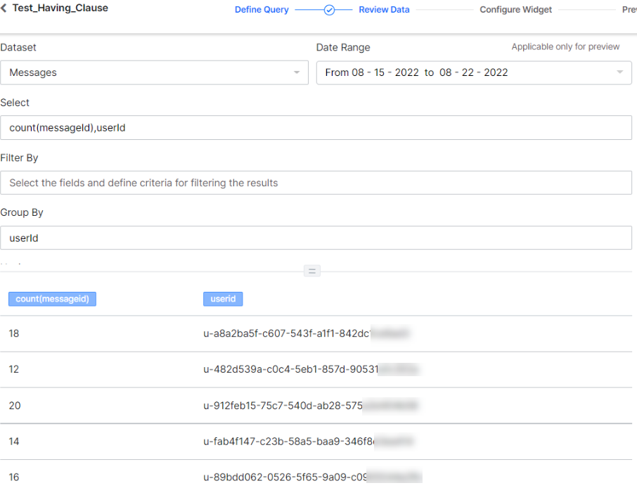 Create Custom Dashboard - Kore ai Docs